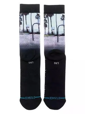 Stance Basketball-print Crew Socks