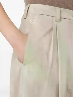 Max Mara Pleated Wide-leg Trousers - Neutrals
