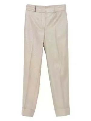 Peserico Metallic Pants For Women
