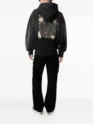 Amiri Embroidered Logo Hoodie - Black