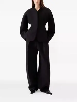 Jacquemus The Ovalo Fitted Jacket - Black
