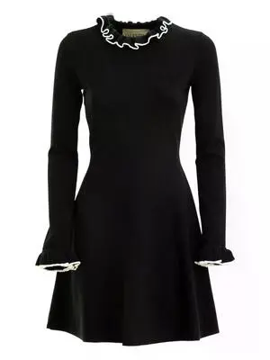 Valentino Garavani Ruffled-collar Mini Dress