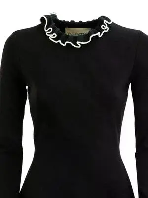 Valentino Garavani Ruffled-collar Mini Dress