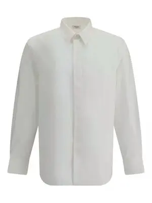 Saint Laurent Long-sleeve Button-down Shirt - White
