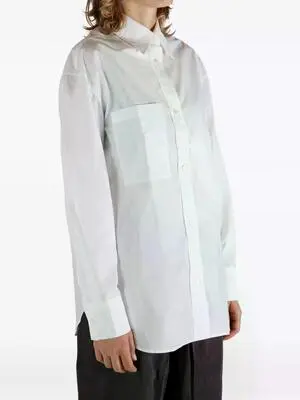 Studio Nicholson Leto Patch-pocket Long-sleeve Shirt - White