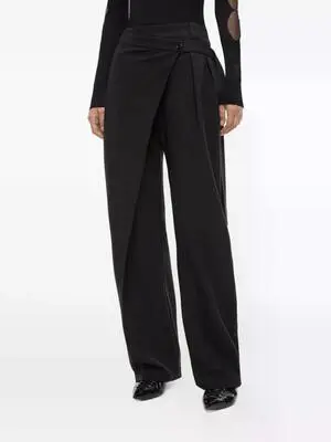 Pinko Wide-leg Wrap Trousers