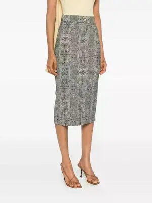 Elisabetta Franchi Printed Pencil Skirt