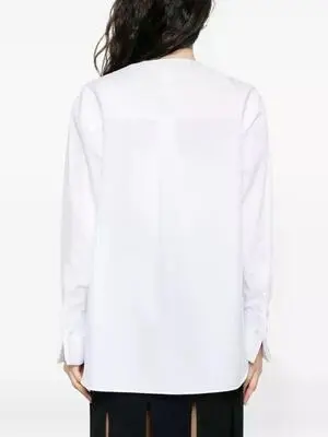Simone Rocha Mandarin-collar Pocket Shirt