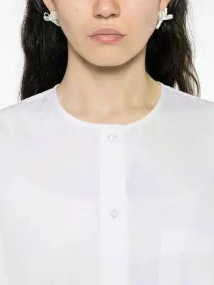 Simone Rocha Mandarin-collar Pocket Shirt