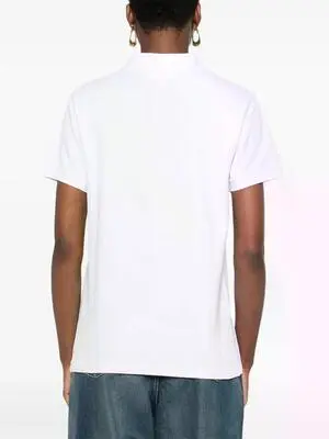 Maison Kitsuné Fox-embroidered Polo Shirt - White