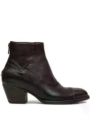 PAUL SILENCE Cap-toe Boots With Zip Detail