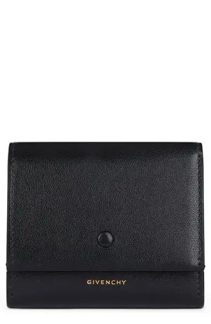 Givenchy Mini Day Leather Trifold Wallet - Black