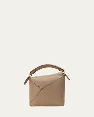 Loewe Puzzle Edge Mini Top-handle Bag - Clay
