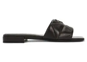 Prada Quilted Nappa Leather Slippers