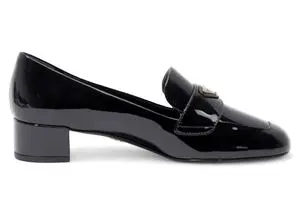 Prada Patent Leather Heeled Loafers