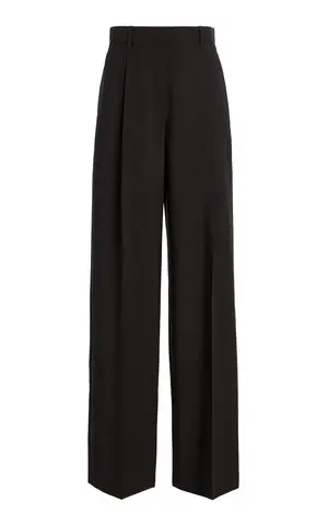 THE ROW Mikkela Pleated Wool Pants