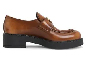 Prada Brushed Leather Loafers