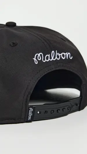 MALBON Snapback Hat - Black