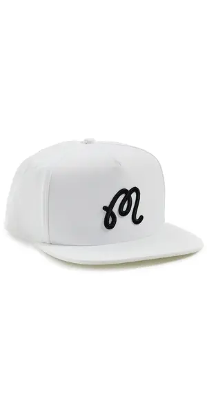 MALBON Snapback Hat - White
