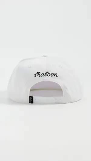 MALBON Snapback Hat - White