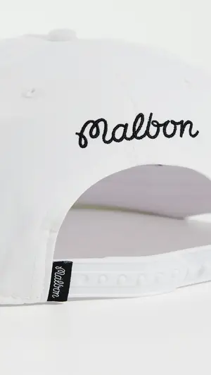 MALBON Snapback Hat - White