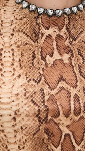 Zimmermann Embellished Snakeskin Tee
