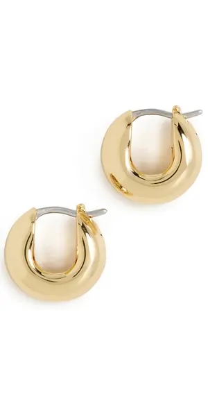 Jenny Bird Mini Tome Hoop Earrings High Polish Gold