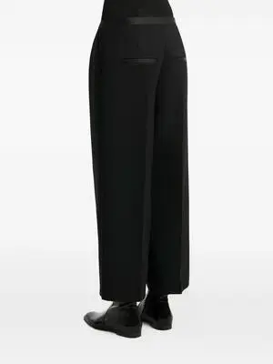 Khaite Wide-leg Cropped Trousers