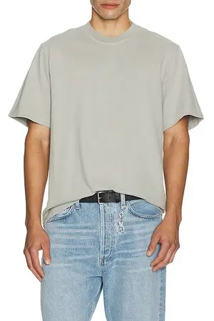 AGOLDE Asha Mock Neck Tee - Reflect