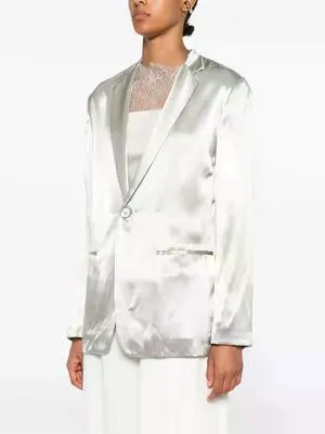 Alberta Ferretti Single-breasted Jacket - Grey