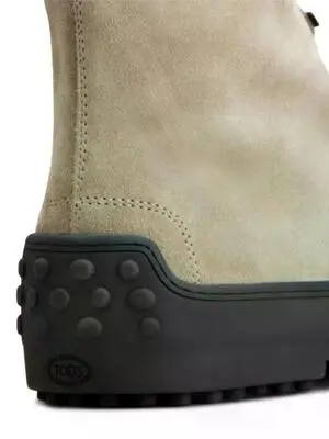 TOD'S Suede Combat Boots