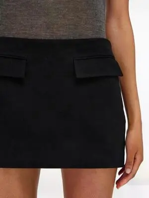 FERRAGAMO Flap-pocket Mini Skirt - Black