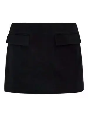 FERRAGAMO Flap-pocket Mini Skirt - Black