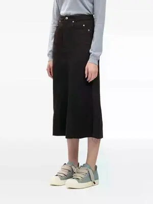 Rick Owens Godet Wool Skirt
