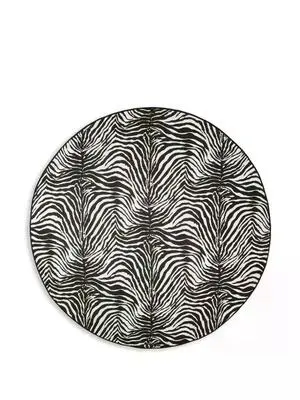 Dolce & Gabbana Zebra-print Round Tablecloth - Black