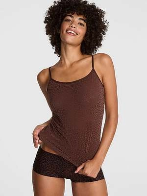 Pink Sheer Camis Tanks For Women