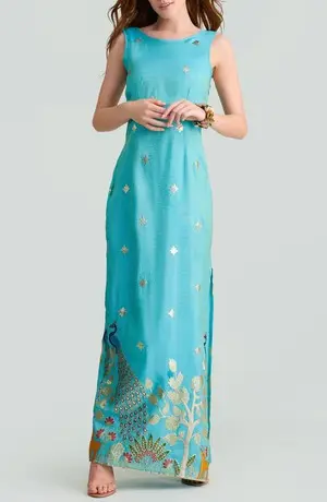 HOLICHIC Luna Embroidered Maxi Dress