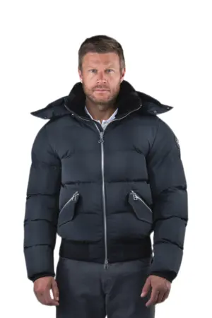 WOODPECKER Woody Bomber Quilted Coat Blue Diamond