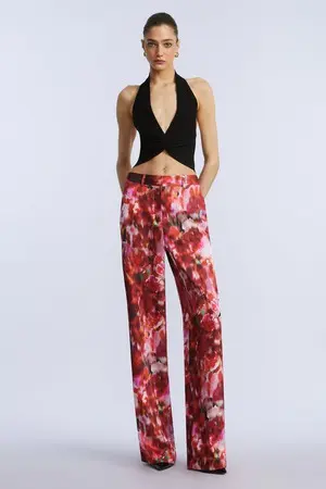 Bcbgmaxazria Washed Floral Twill Pant
