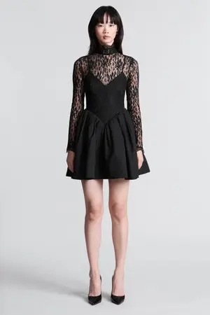 Bcbgmaxazria Stretch Lace Bubble Dress