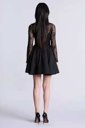 Bcbgmaxazria Stretch Lace Bubble Dress