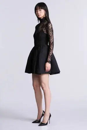 Bcbgmaxazria Stretch Lace Bubble Dress