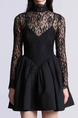 Bcbgmaxazria Stretch Lace Bubble Dress