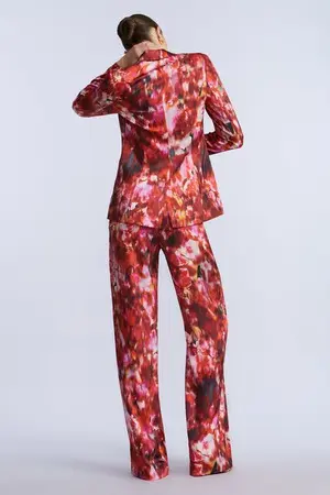 Bcbgmaxazria Washed Floral Twill Blazer