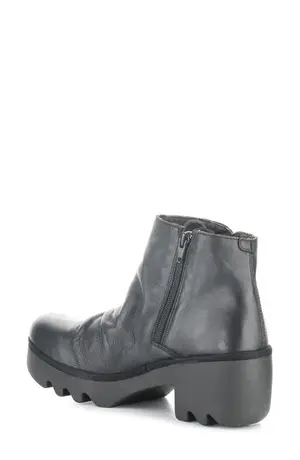 Fly London Tulp Lug-sole Platform Bootie - Black