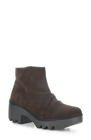 Fly London Tulp Lug-sole Platform Bootie - Expresso
