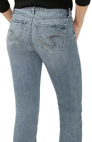 SILVER JEANS CO. Elyse Slim Straight Leg Jeans