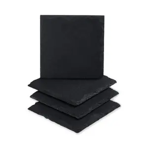 TWINE Square Slate Coasters Set Of 4