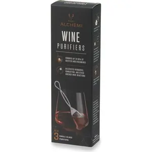 VISKI Alchemi Wine Purifiers Set Of 3 - Silver