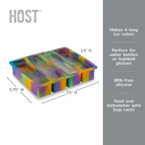 HOST Water Bottle Ice Cube Tray - Colored Marble